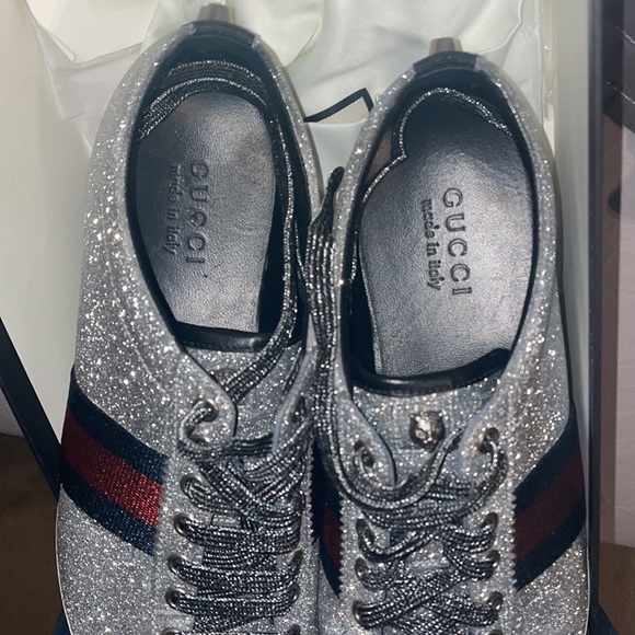 Gucci | Shoes | Gucci Glitter Sneakers | Poshmark